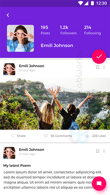 Social Media Sharing App, Angular Admin, Laravel(PHP)| Newsfeed Chatting App| Complete App ...